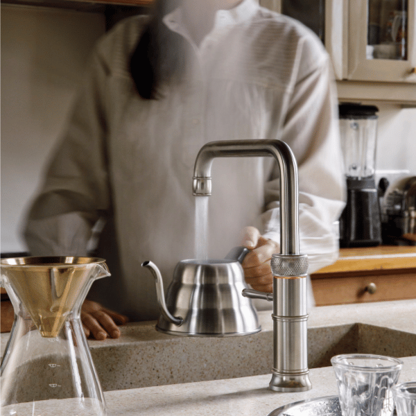 Quooker Classic Fusion Square Tap in Stainless Steel CFNSSST