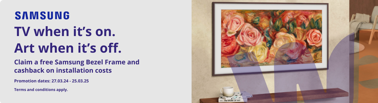 Samsung TV Free Bezel and Installation